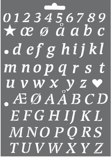 Szablon DAS A4, Alfabet - Przystanek Papierniczy